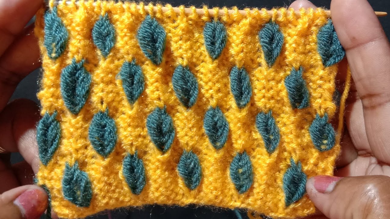 Easy and beautiful knitting design / pattern in one and two colours for ...