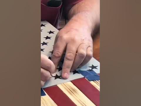 How to make a Wooden American Flag Project #shorts - YouTube