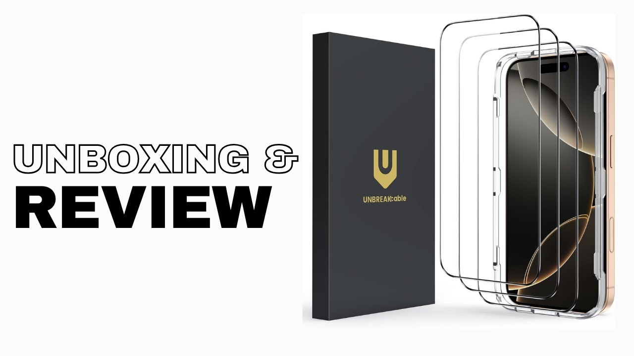 UNBREAKABLE Screen Protector Install and Review - YouTube