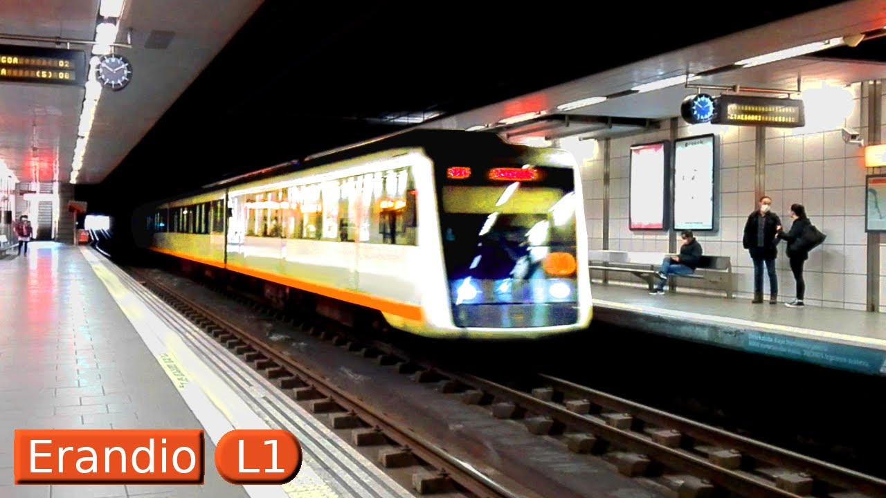 Erandio L1 : Metro de Bilbao ( UT 500 ) - YouTube