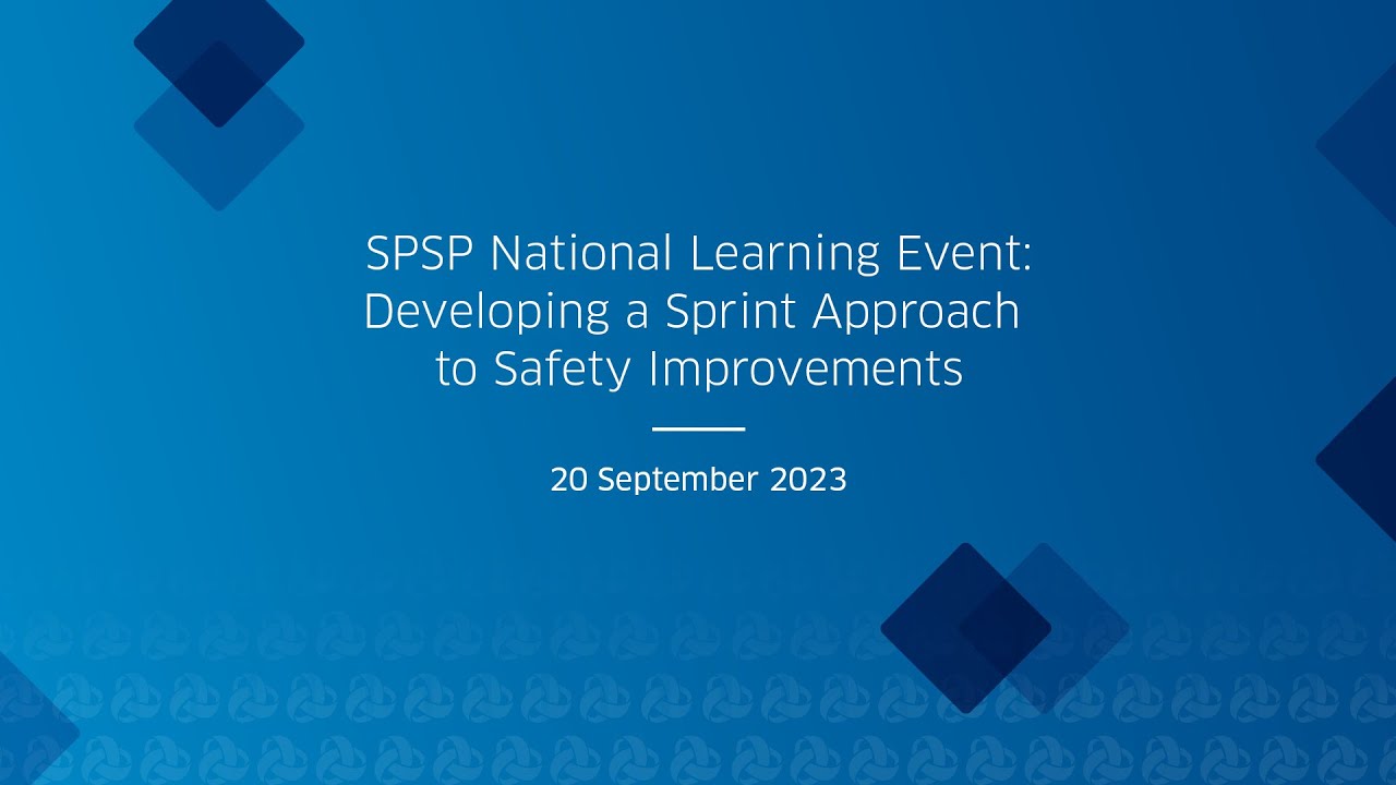 Developing a Sprint Approach to Safety Improvements - YouTube