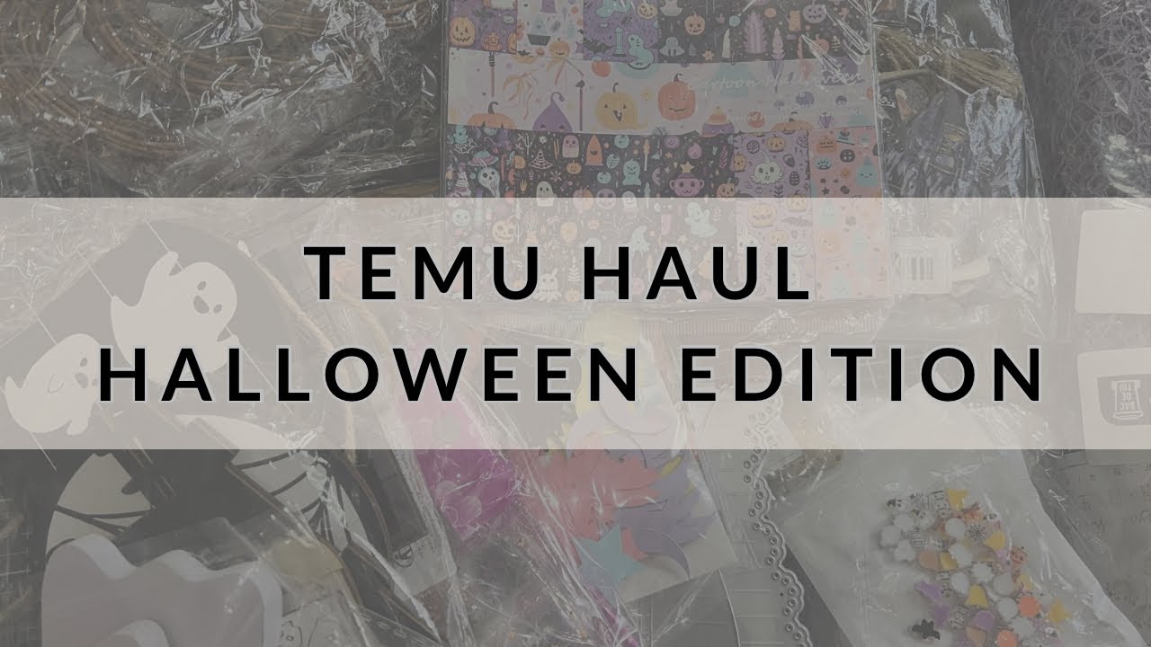 TEMU Haul Unboxing - Halloween Edition - YouTube