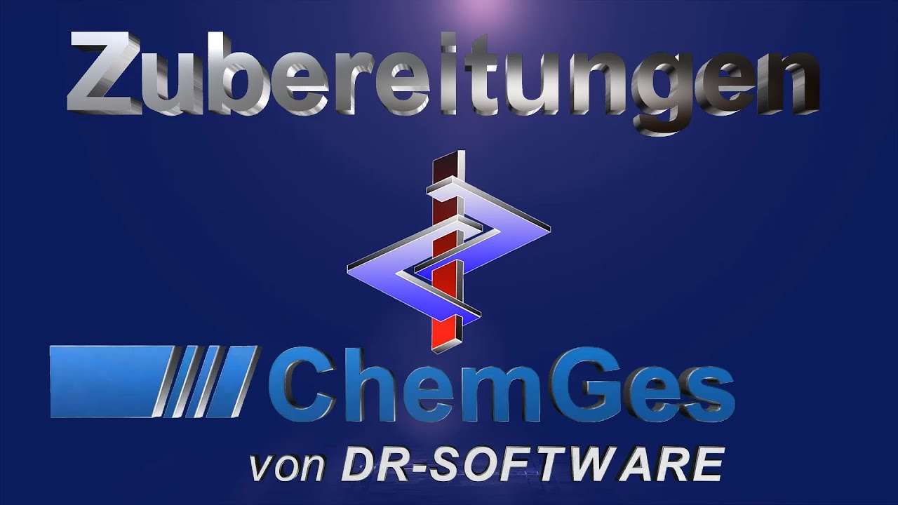 Anlage und Änderung von Zubereitungen in ChemGes von DR-Software - YouTube