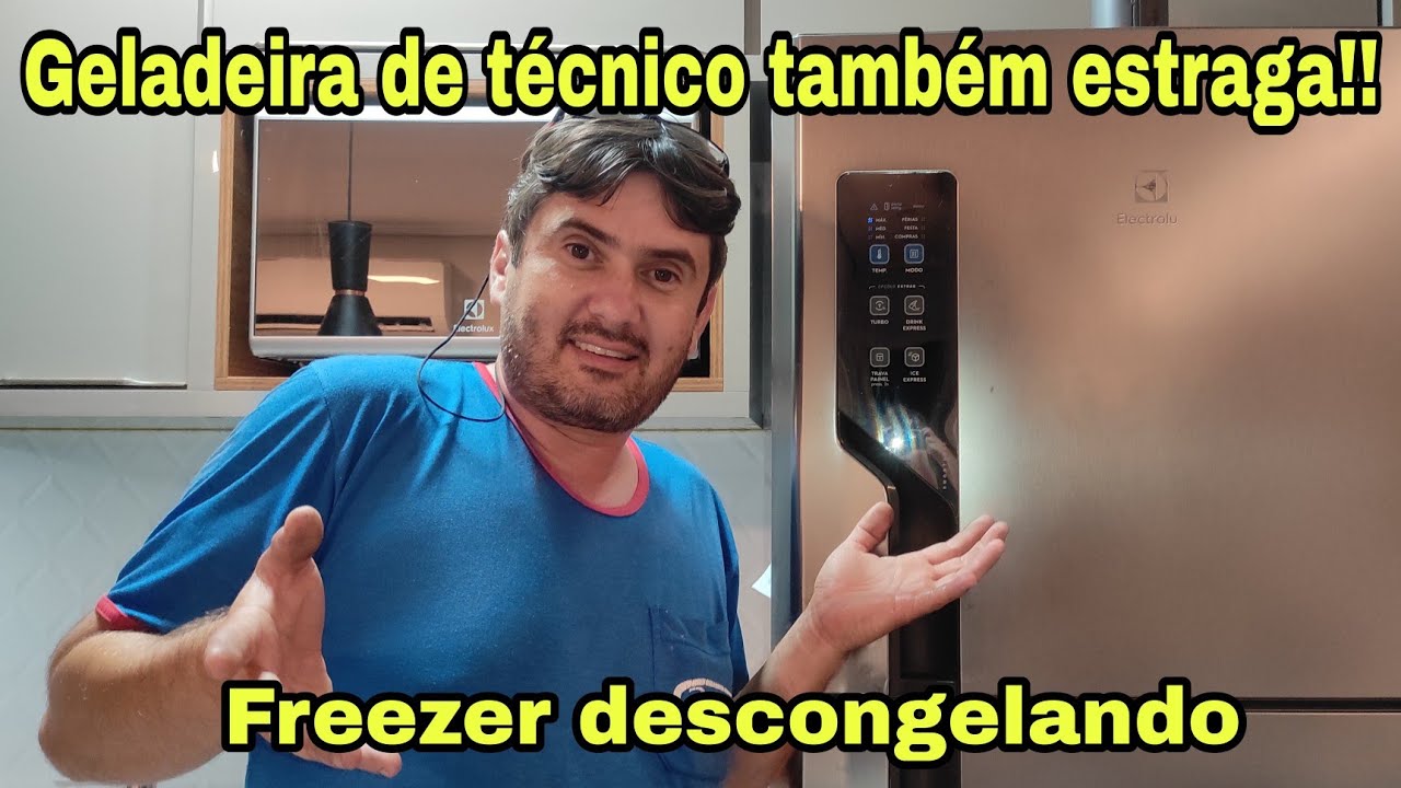 Geladeira Electrolux descongelando o freezer TF55 TF56 - YouTube