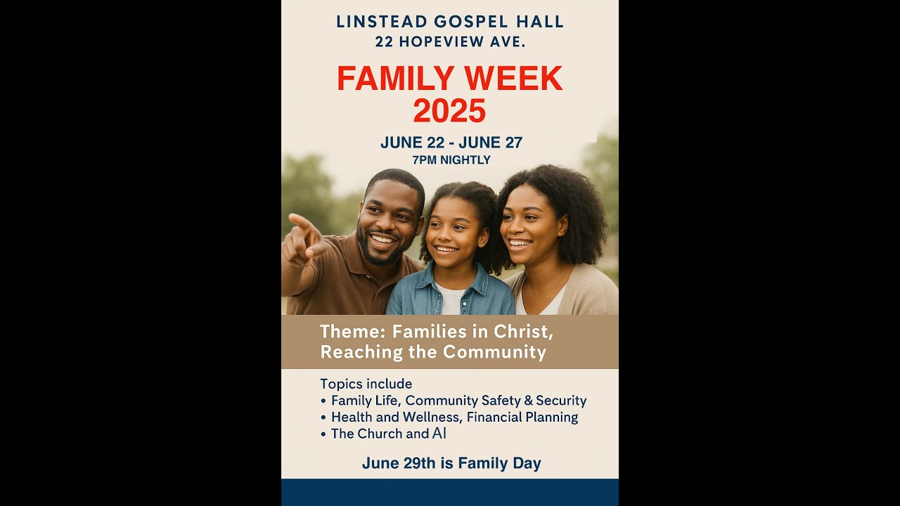 Linstead Gospel Hall Family Week 2025: Community Night (Day 3) - YouTube