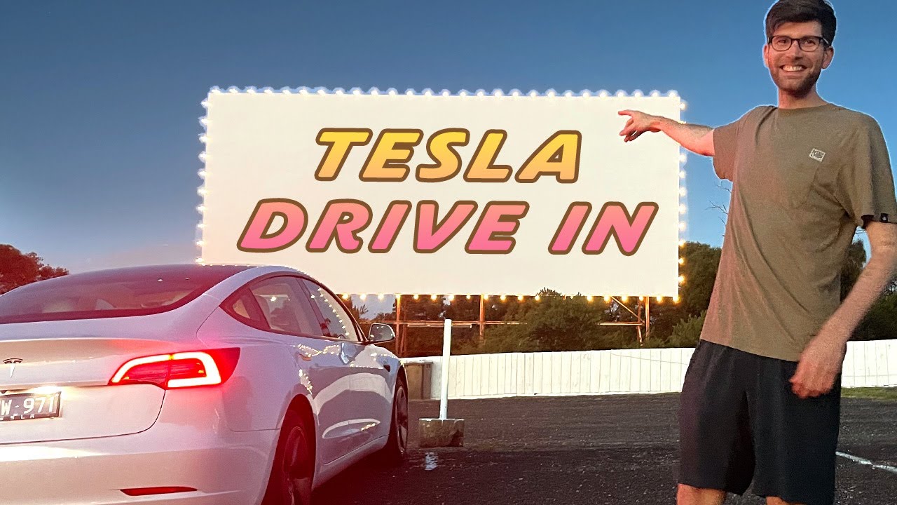 Taking the Tesla to the MOVIES 🍿🎬 at the Dromana Drive In - YouTube