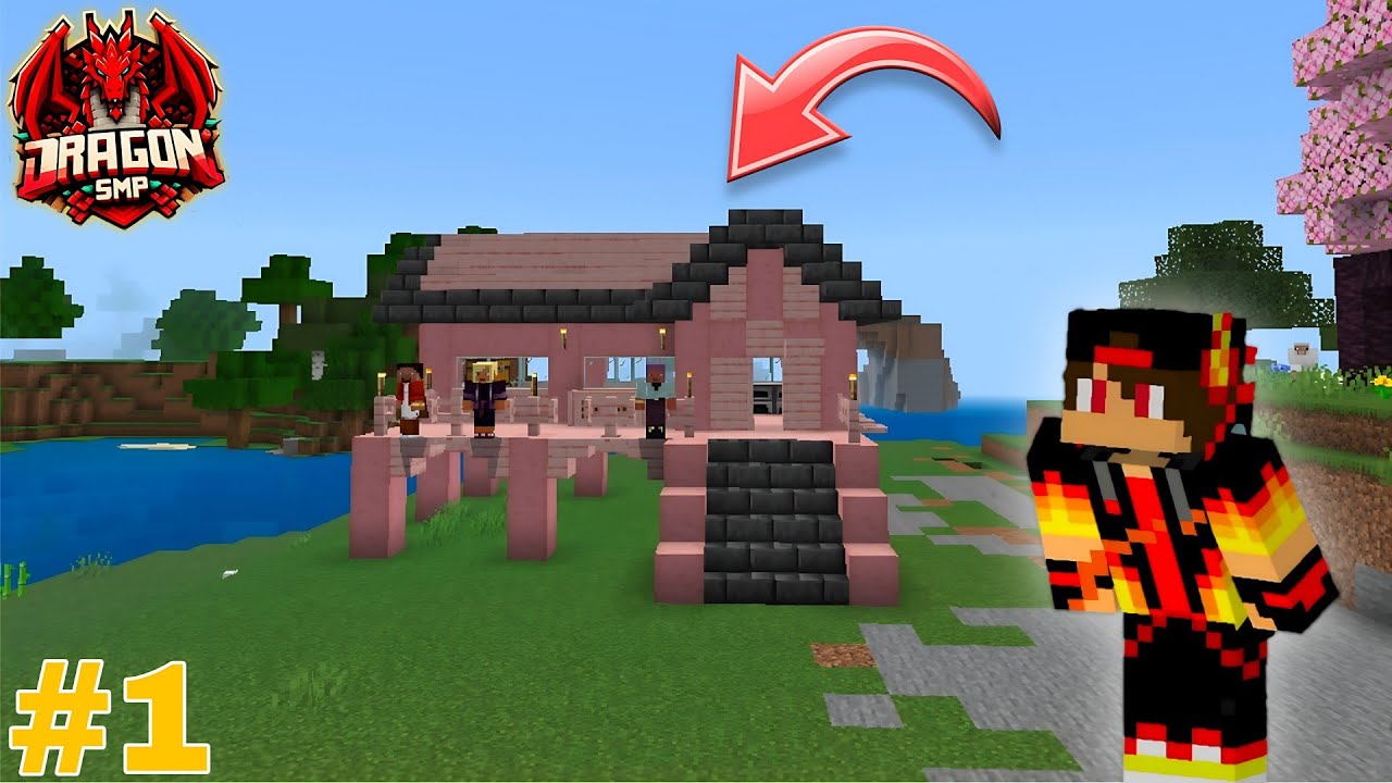 MY FIRST HOUSE 😄 IN DRAGON SMP START A GRINDING IN | MINECRAFT | #2 ...