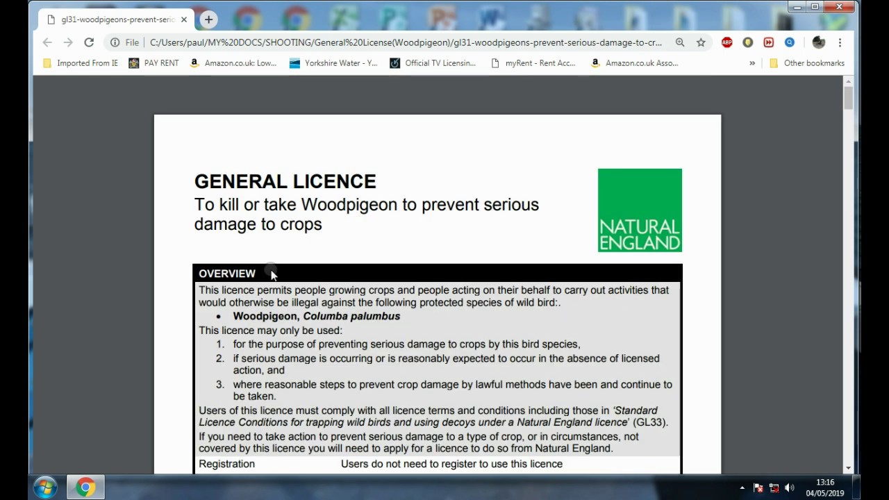 General Licence UPDATE! - YouTube