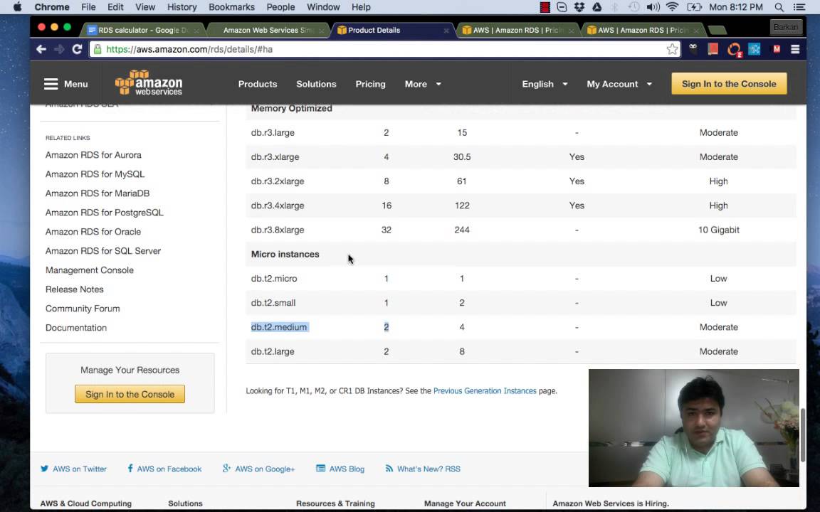 AWS Cost Calculation - RDS - Video 2 of 5 - YouTube