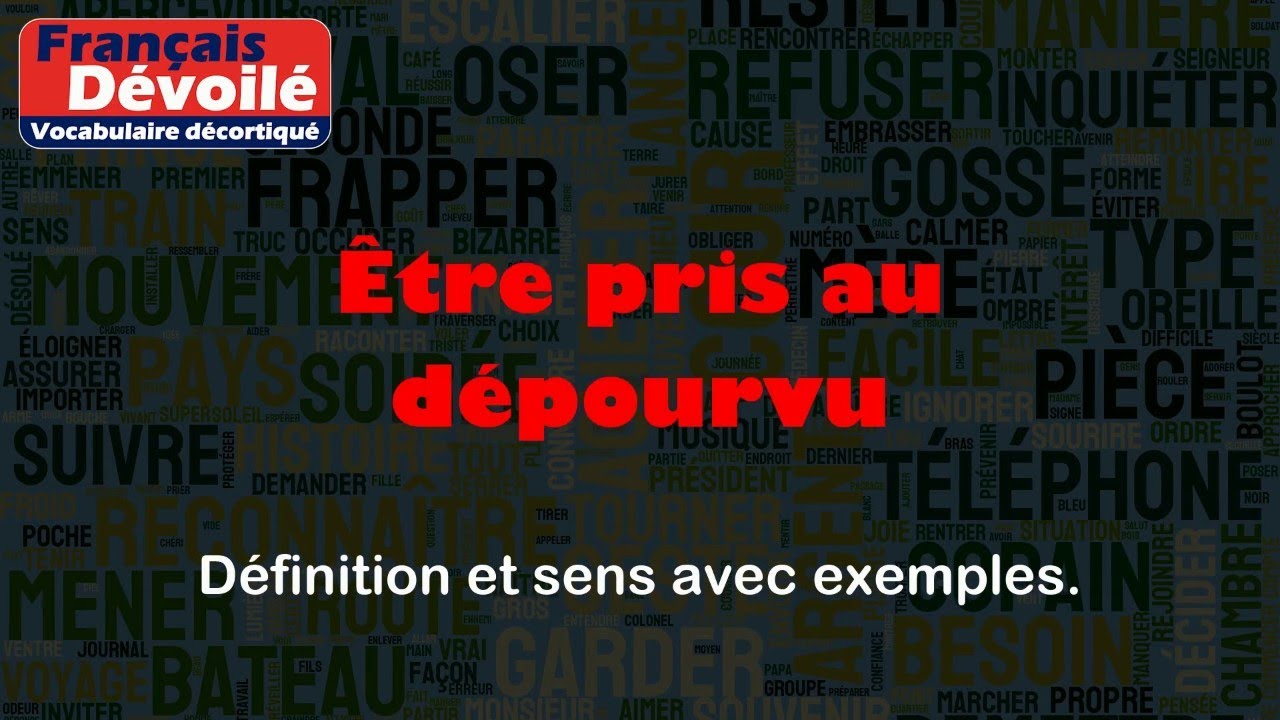 Être pris au dépourvu - YouTube
