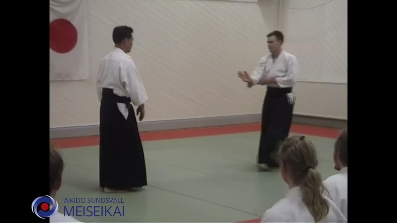 Aikido Yokomen Uchi Udekimenage, Shishiya Sensei Sandviken - YouTube