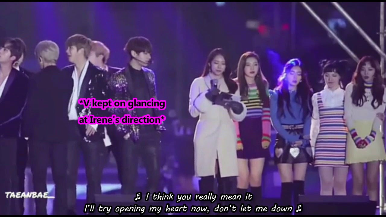 BTS X Red Velvet (Part 2) Taehyung(V) Irene - Perhaps Love - YouTube