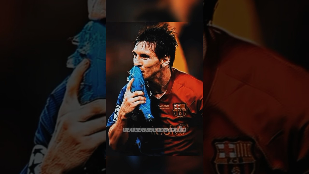 Golazo de cabeza de Messi joven #futbol #messi#shorts - YouTube