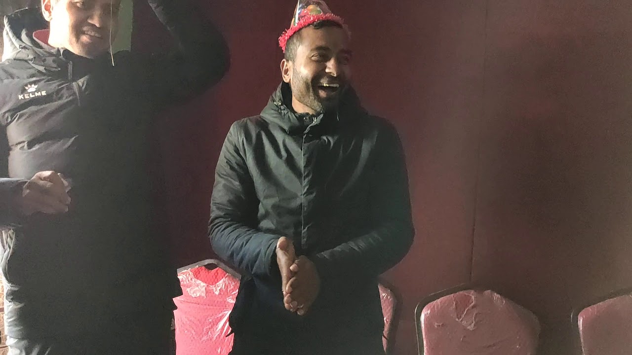 Birthday celebration of striker Bhola Silwal - YouTube