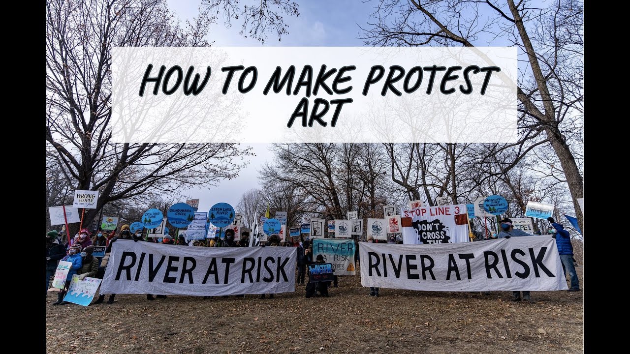 How to Make a Protest Sign #StopLine3 - YouTube