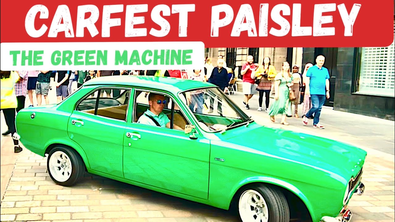 CarFest Paisley 2023 - Ford Escort Mk1 1600 GT - YouTube