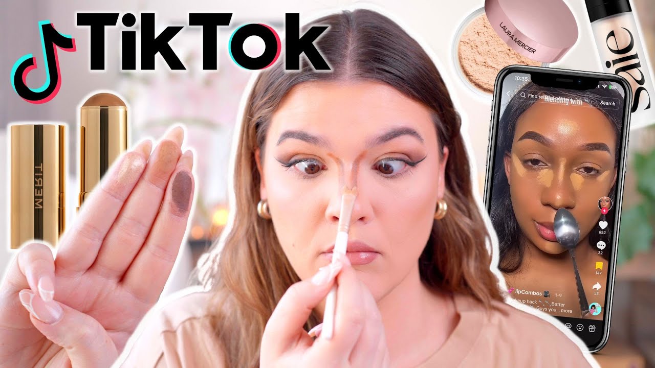 TRYING VIRAL TIKTOK MAKEUP HACKS 💄💋 Tips & Tricks You Need to Know ...