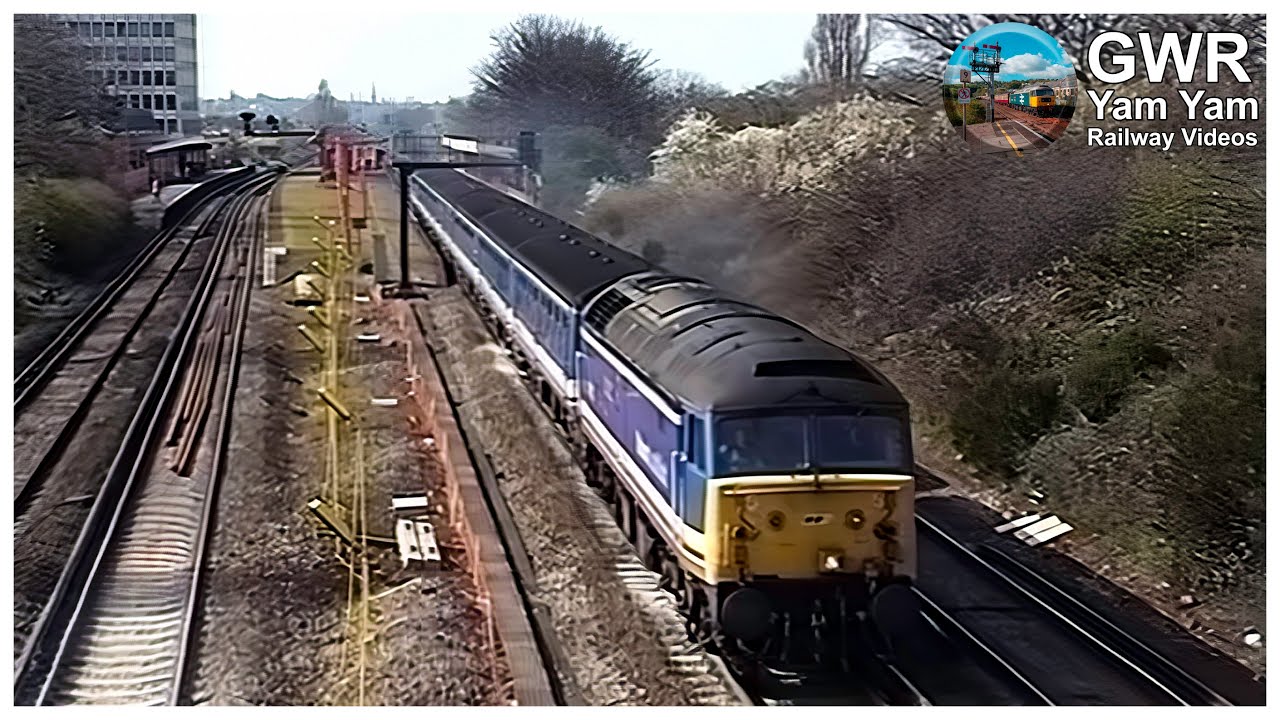 Network SouthEast Trains at New Malden in 1993 - 4K Remaster - YouTube