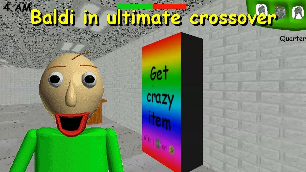 Baldi in ultimate crossover (Easy & Normal Modes) - Baldi basic custom ...