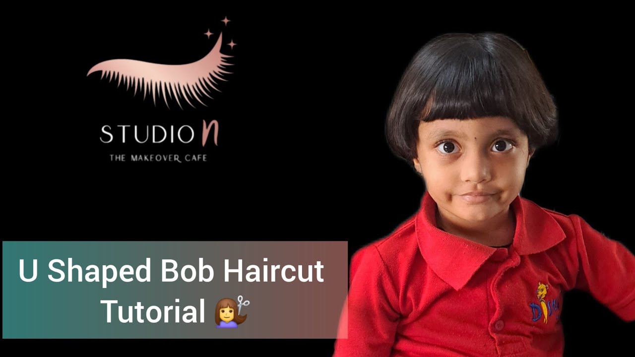 How to Cut a U Shaped Bob (Haircut Tutorial) - YouTube