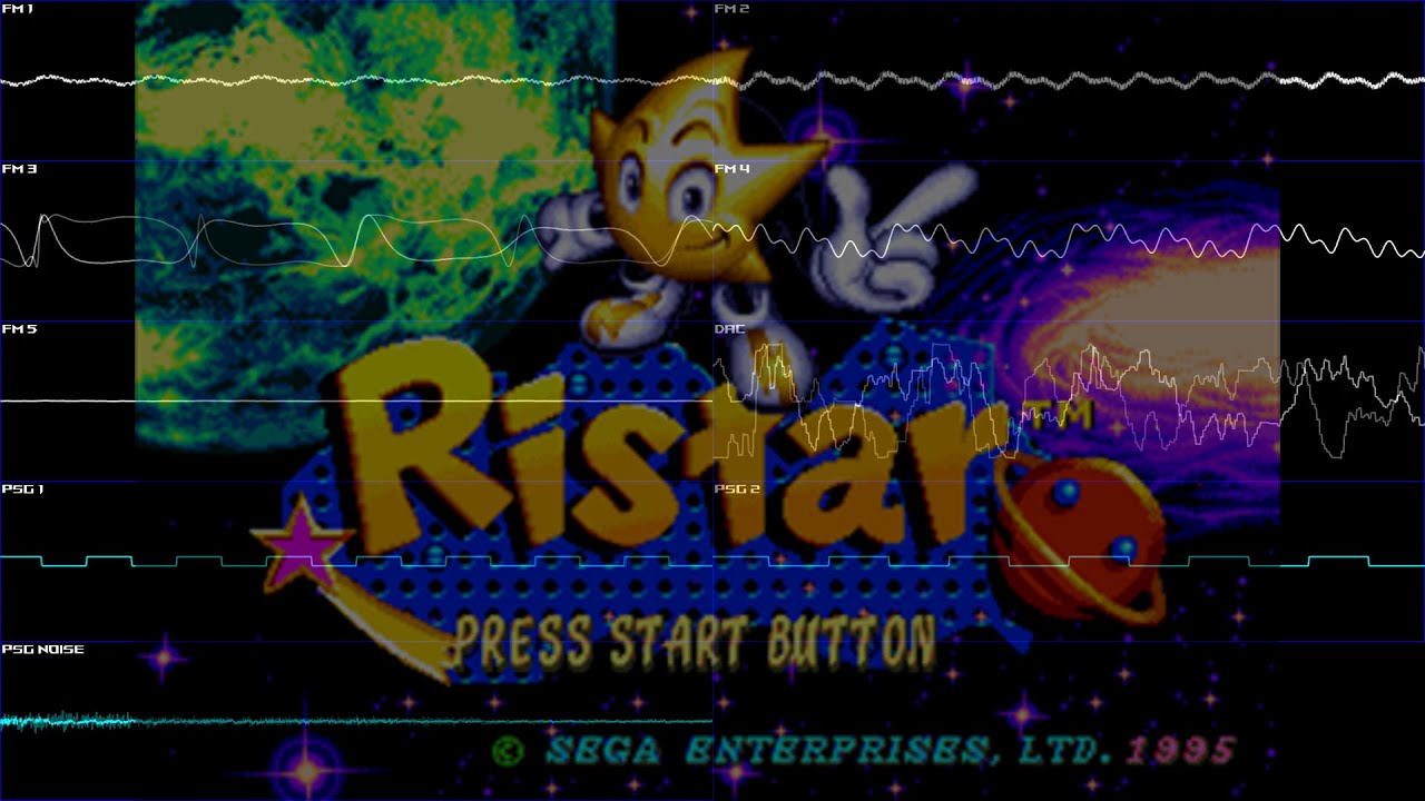 Ristar (Mega Drive/Genesis) - Full Oscilloscope View - YouTube