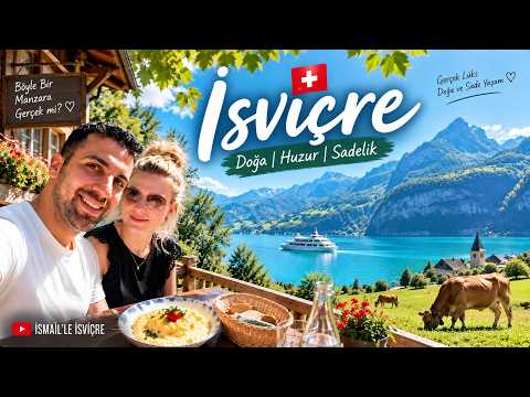 İsviçre’de Eşimle Kartpostal Gibi Bir Gün 🇨🇭 | Masmavi Göl, İnekler ve Huzur