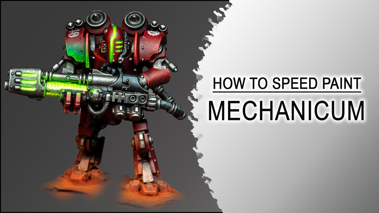 Mechanicum Mars pattern Speed painting guide - YouTube