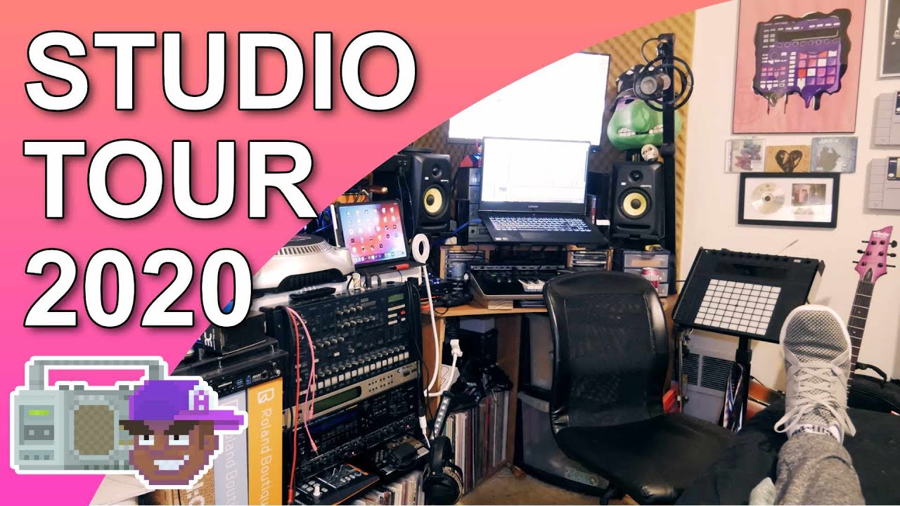 My Bedroom Music Producer Studio Tour is Ghetto AF!! - YouTube
