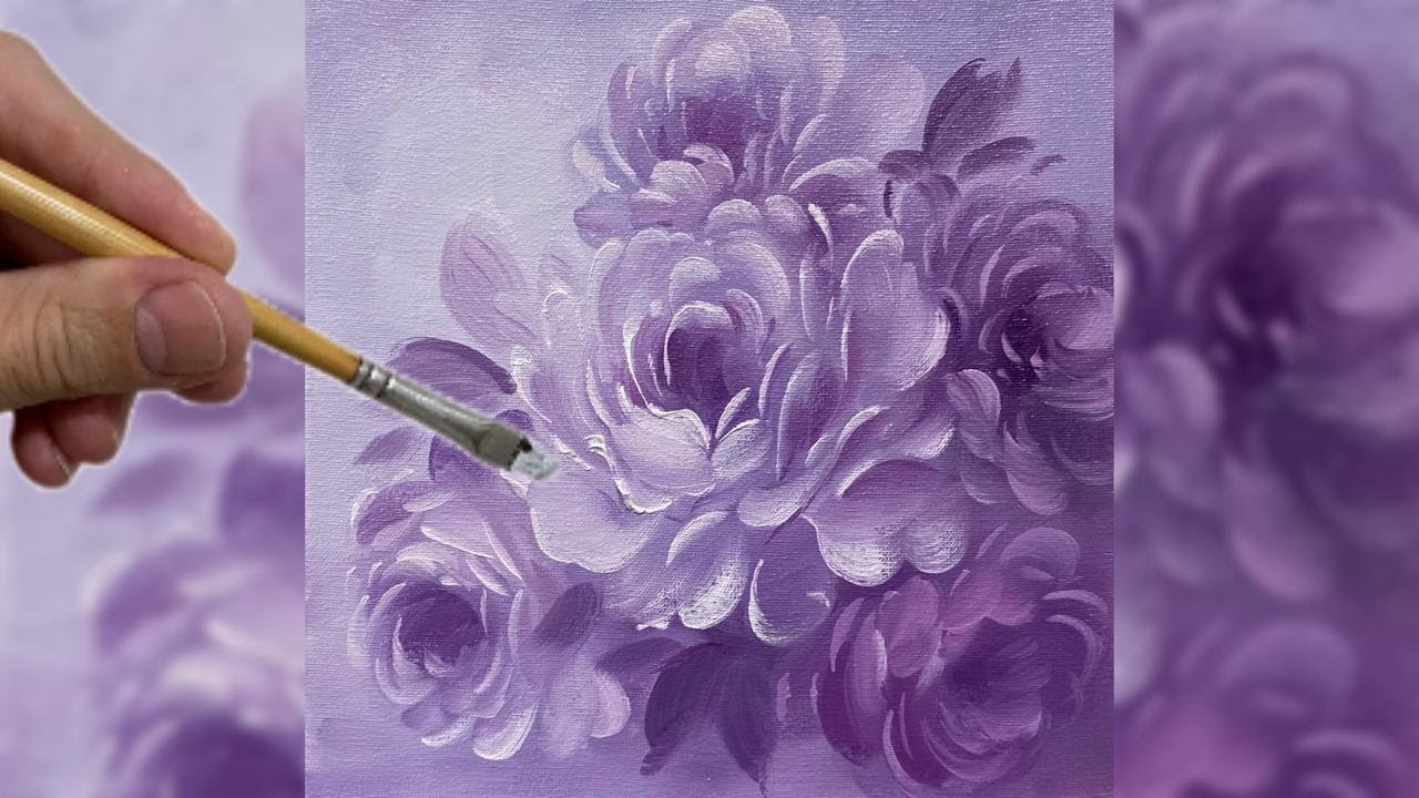 THE POWER OF VIOLET LIGHT / PAINTING STEP BY STEP / THIS PAINTING WILL ...