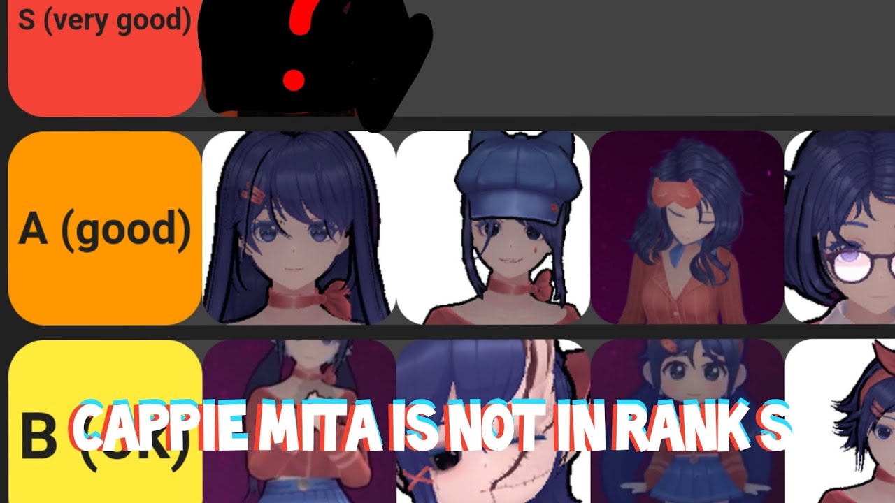 TIER LIST ALL VERSION MITA IN MISIDE - YouTube