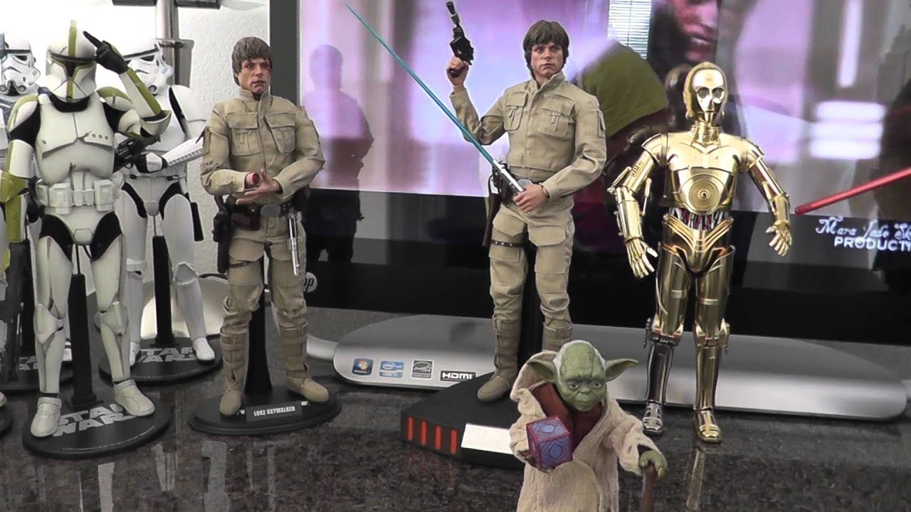 SIDESHOW YODA EXCLUSIVE AND MY 1/6 STAR WARS COLLECTION - YouTube