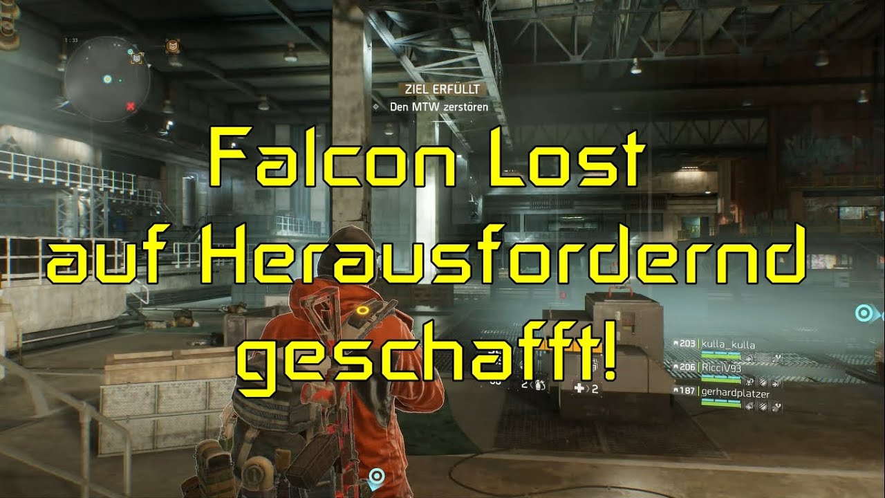 The Division: Falcon Lost Herausfordernd! - YouTube