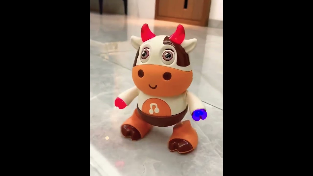 Dancing cow with lights - playmaster toys video - YouTube