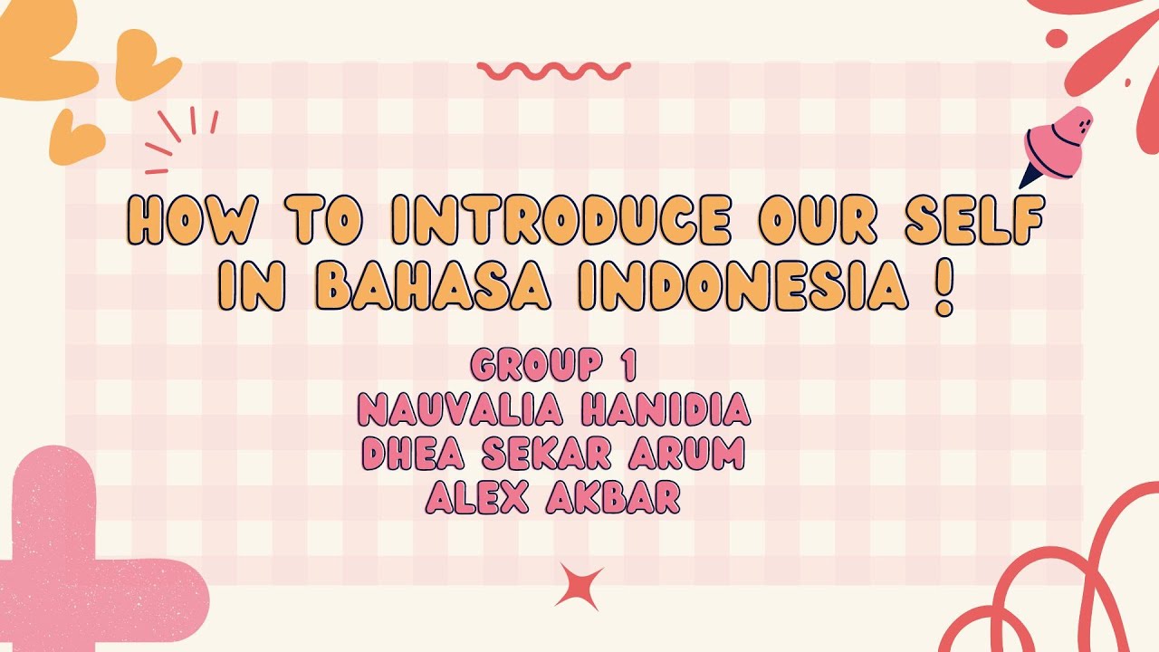 HOW TO INTRODUCE OUR SELF IN BAHASA INDONESIA! - YouTube