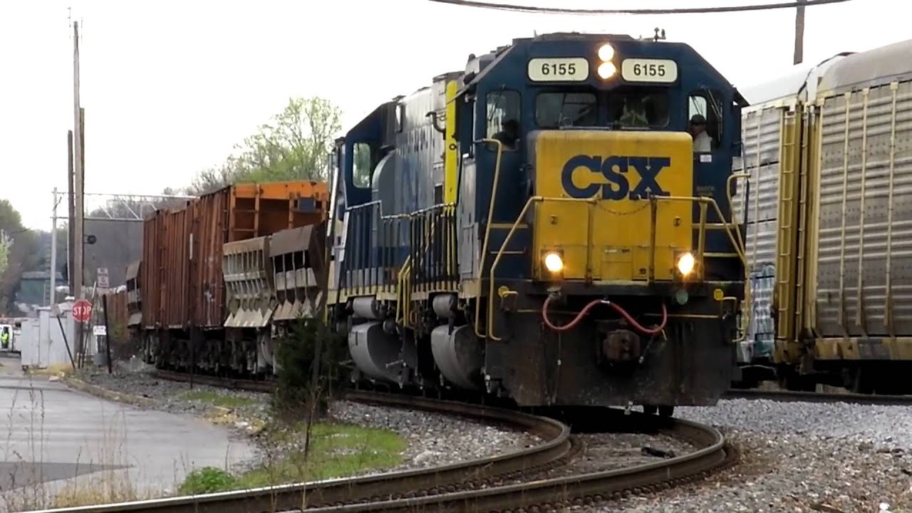 CSX Work Train with GP15-1! - YouTube