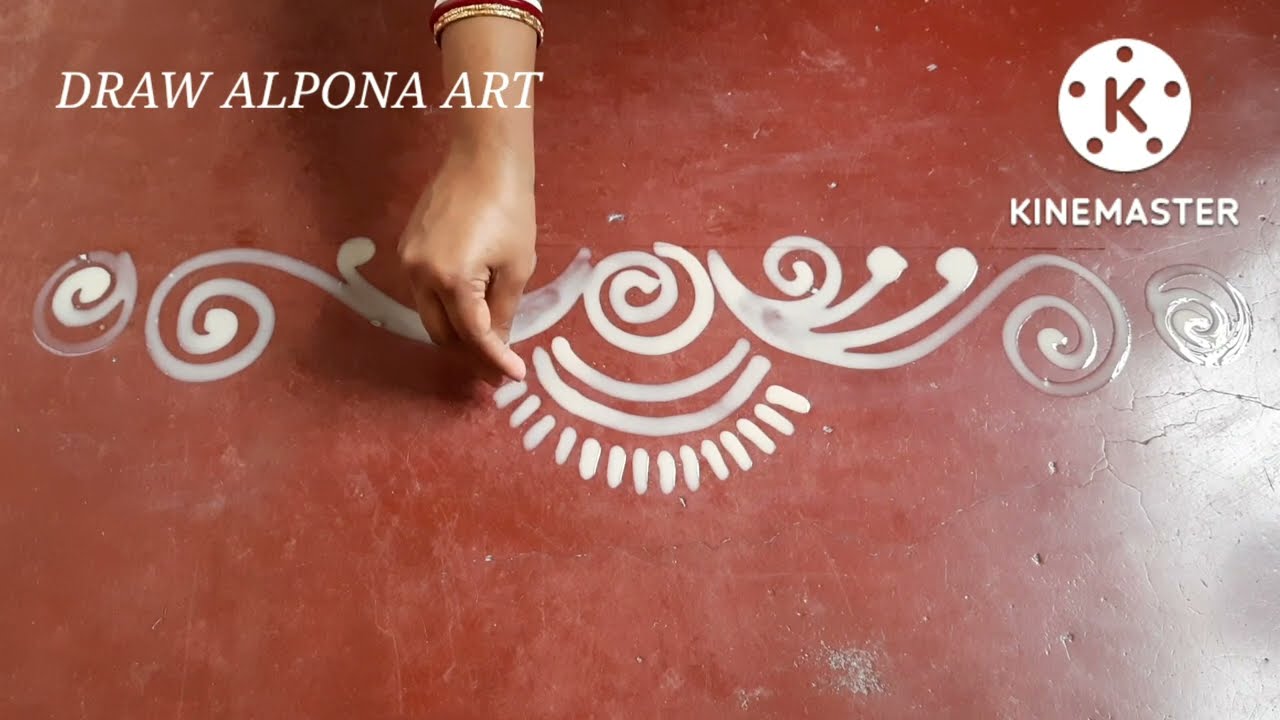 UNIQUE ALPONA DESIGN FOR BEGINNERS II DRAW ALPONA ART II DRAW EASY ...