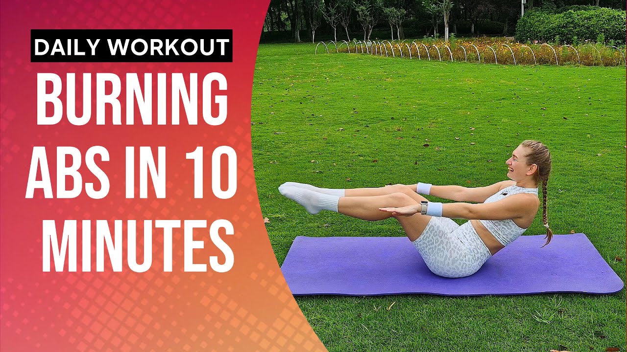 Burning Abs in 10 Minutes: Advanced No-Equipment Workout - YouTube