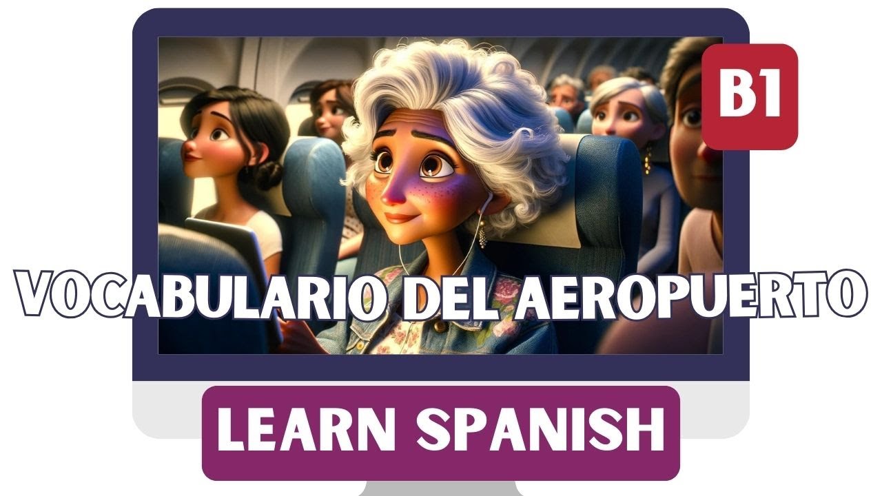 Short Spanish STORIES with subtitles: AIRPORT Vocabulary | INTERMEDIATE ...