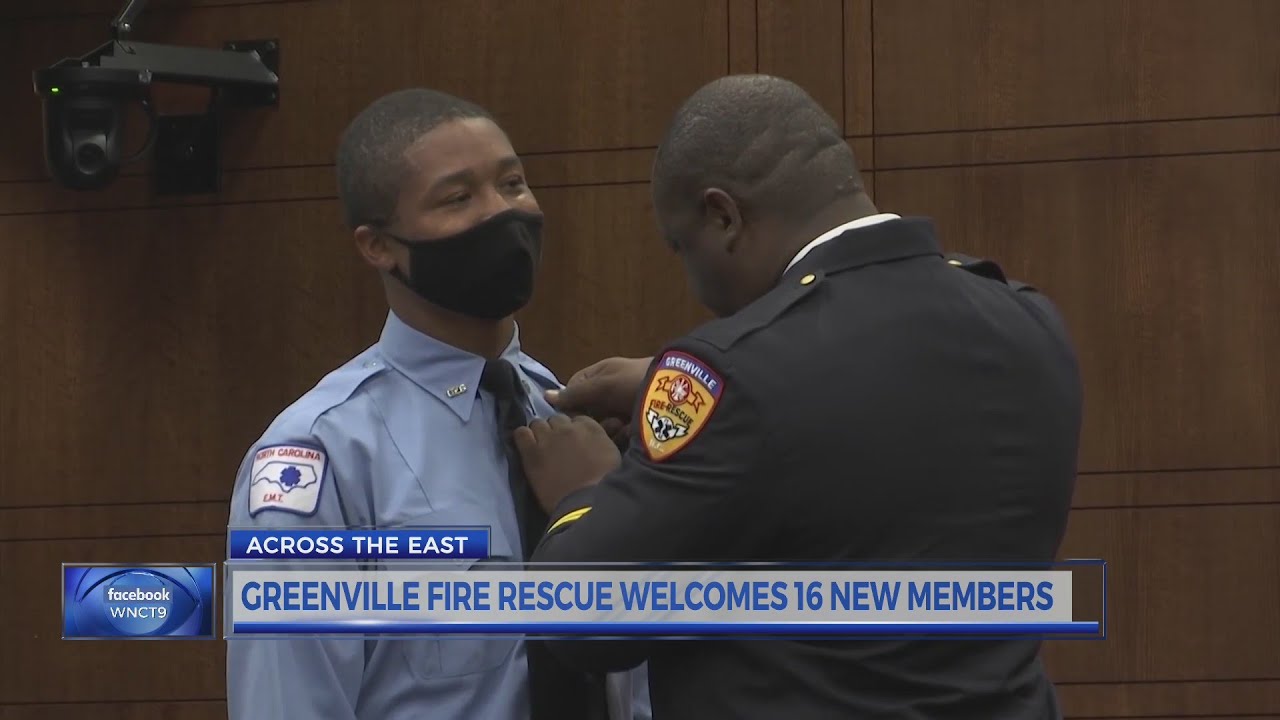 Greenville Fire/Rescue welcomes 16 new members to department - YouTube