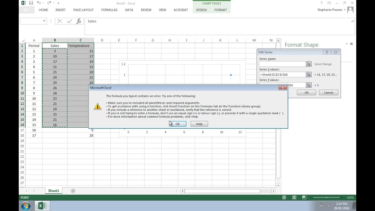 Forecast Using Associative Models in Excel - YouTube