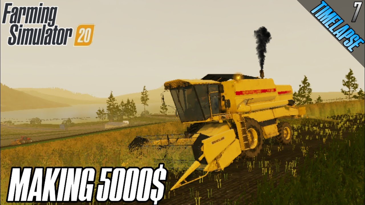 Farming Simulator 20 #7 Making 5000$ Timelapse Series 7 - YouTube