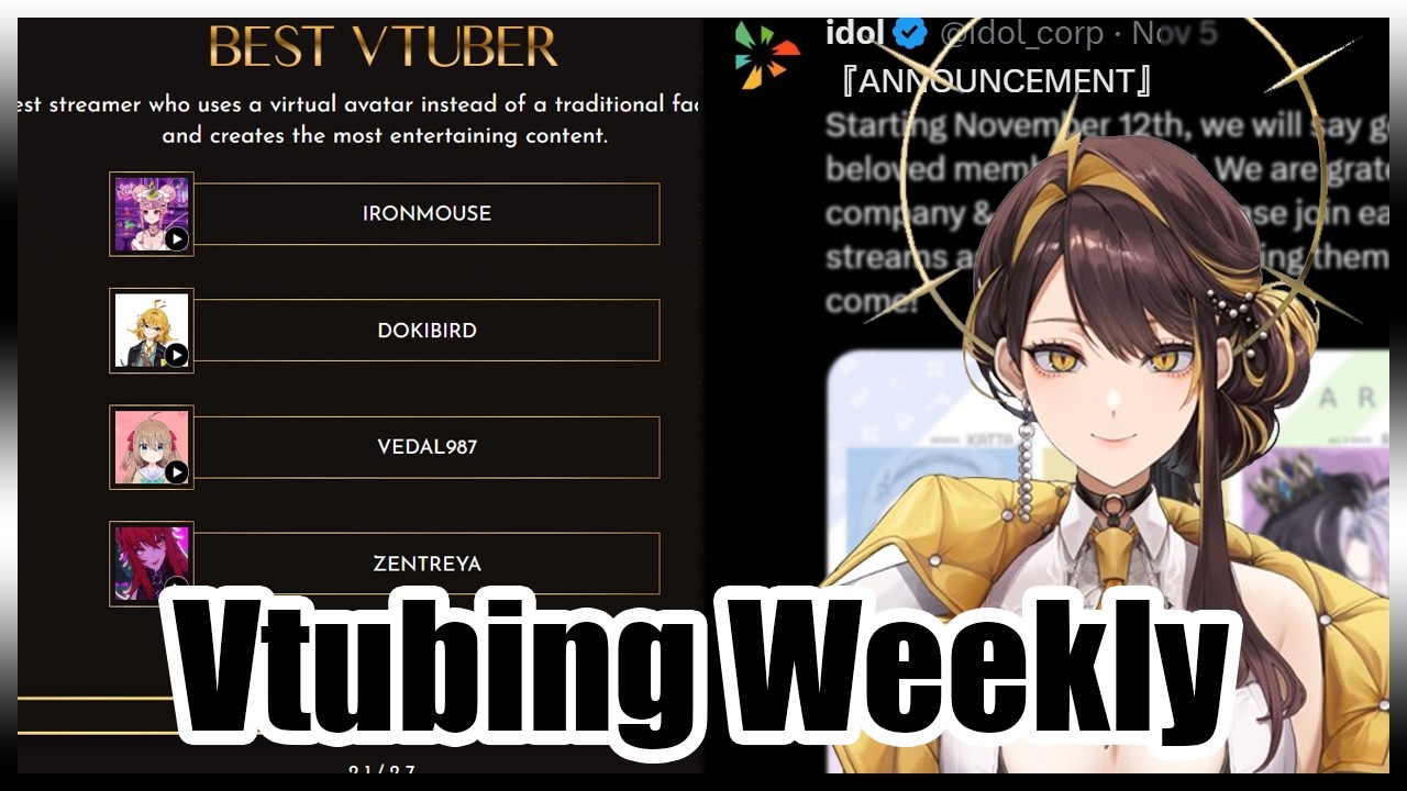 Idol Graduations, Nova Leaves Vreverie, Best Vtuber Nominations - YouTube