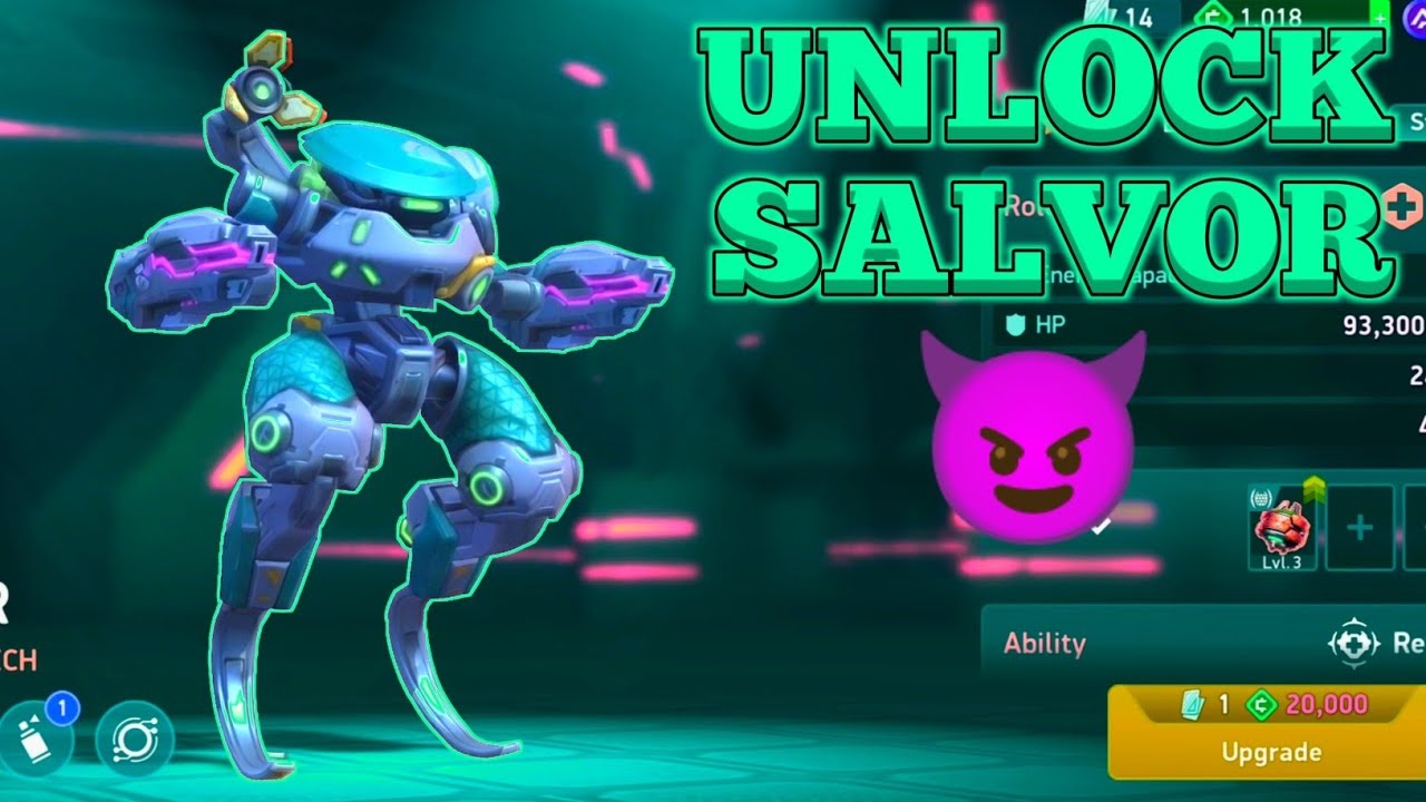 I Unlocked Salvor in 3 Spins! 😱 | Mech Arena Salvor Gameplay & Best ...