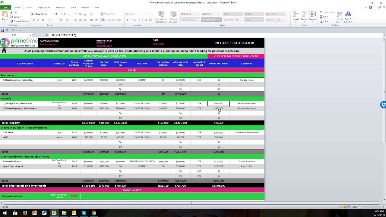 Primetime net asset schedule tutorial - YouTube