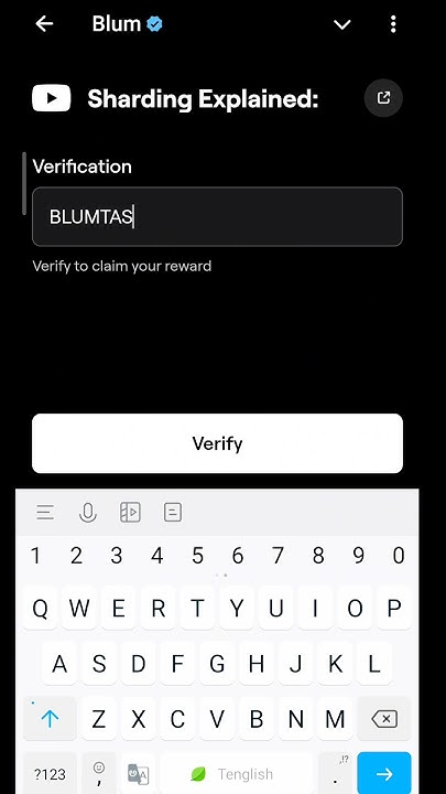 sharding explained bluem code #blum #cripto #blumcode - YouTube