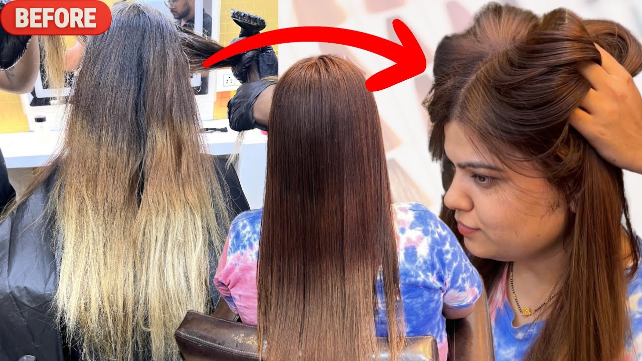 Uneven Hair Color को Even कैसे करें ||सिर्फ एक Color Tube से ||Darkning ...