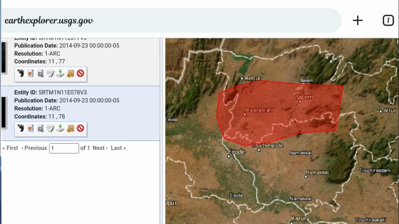 How to download DEM ( Digital Elevation Model) data from usgs earth explorer in Tamil. #arcgis ...