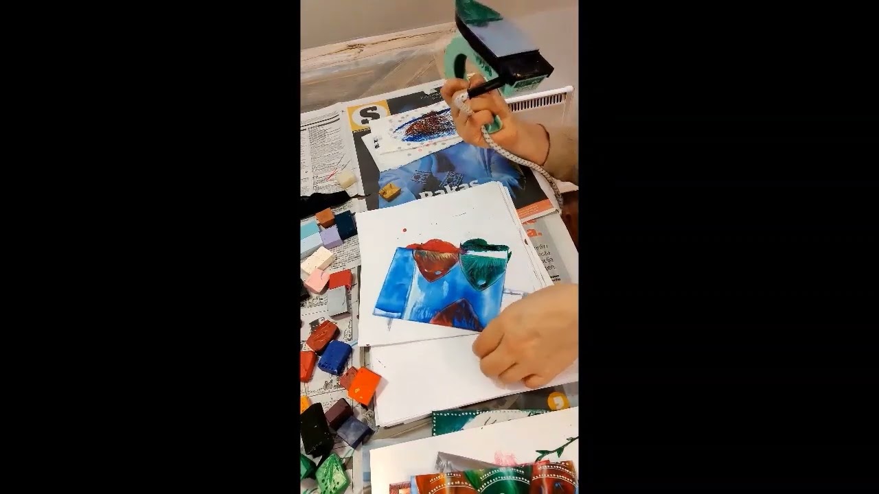 Encaustic Art: kalat - YouTube