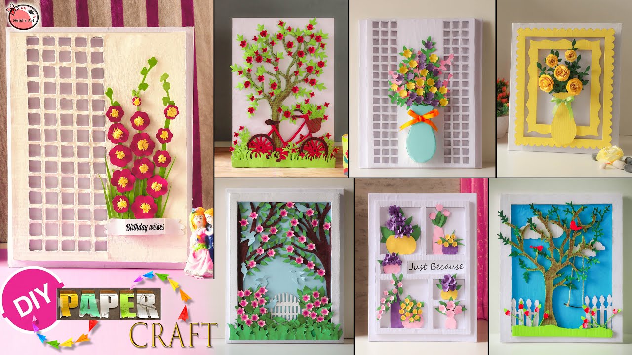 #PaperCraft - Easy Ways to Put Together Gallery Wall #WallFrame - YouTube