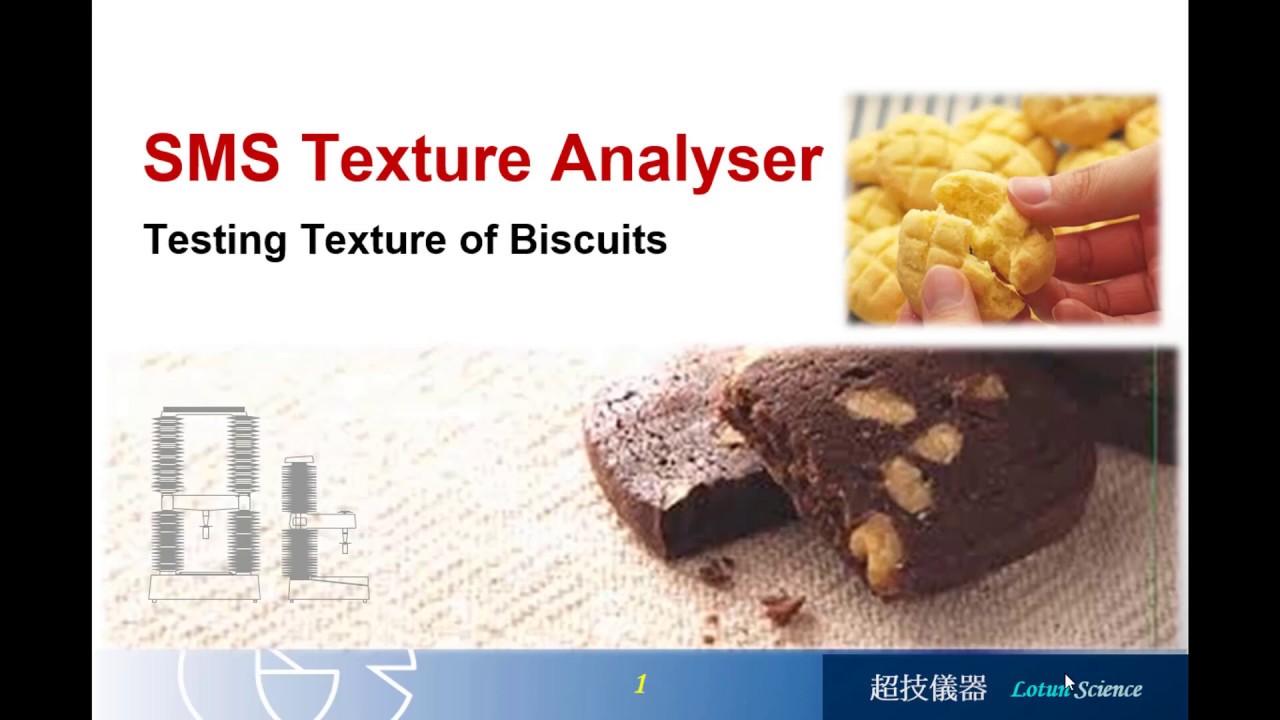 A0035 SMS Texture AnalyserTesting Texture of Biscuits - YouTube